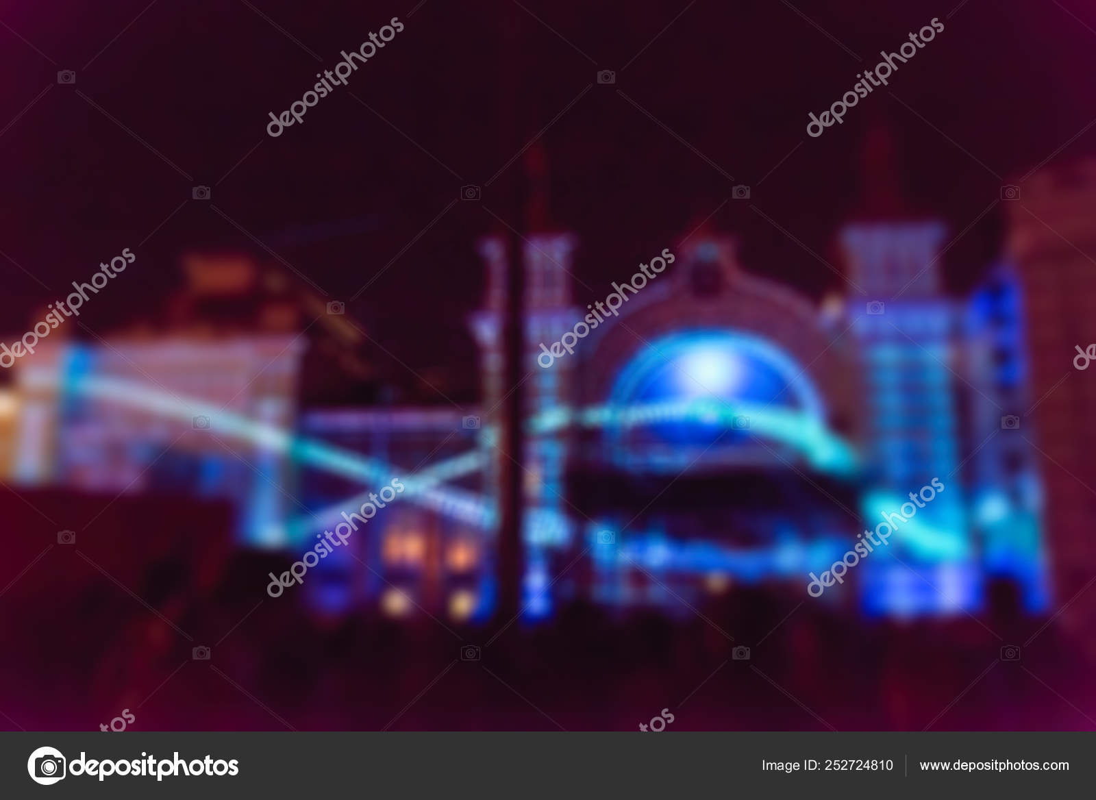 Light projection festival theme blur background Stock Photo by ...