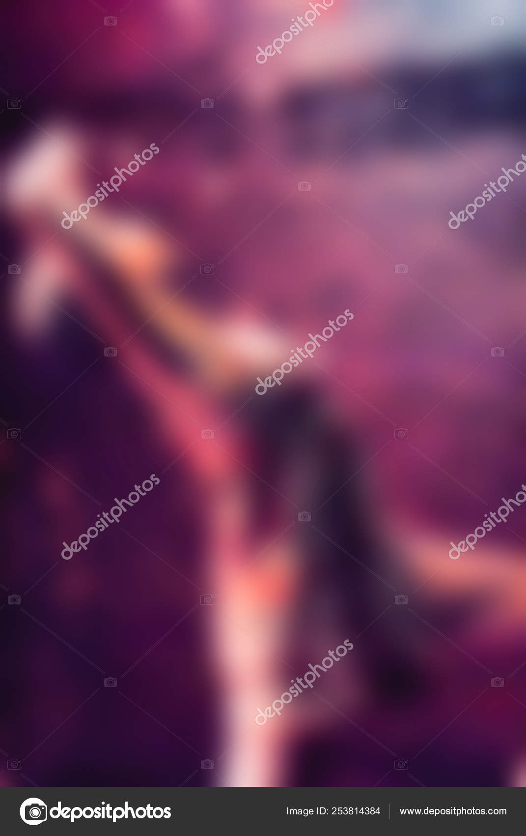 Contemporary dance performance theme blur background — Stock Photo ...