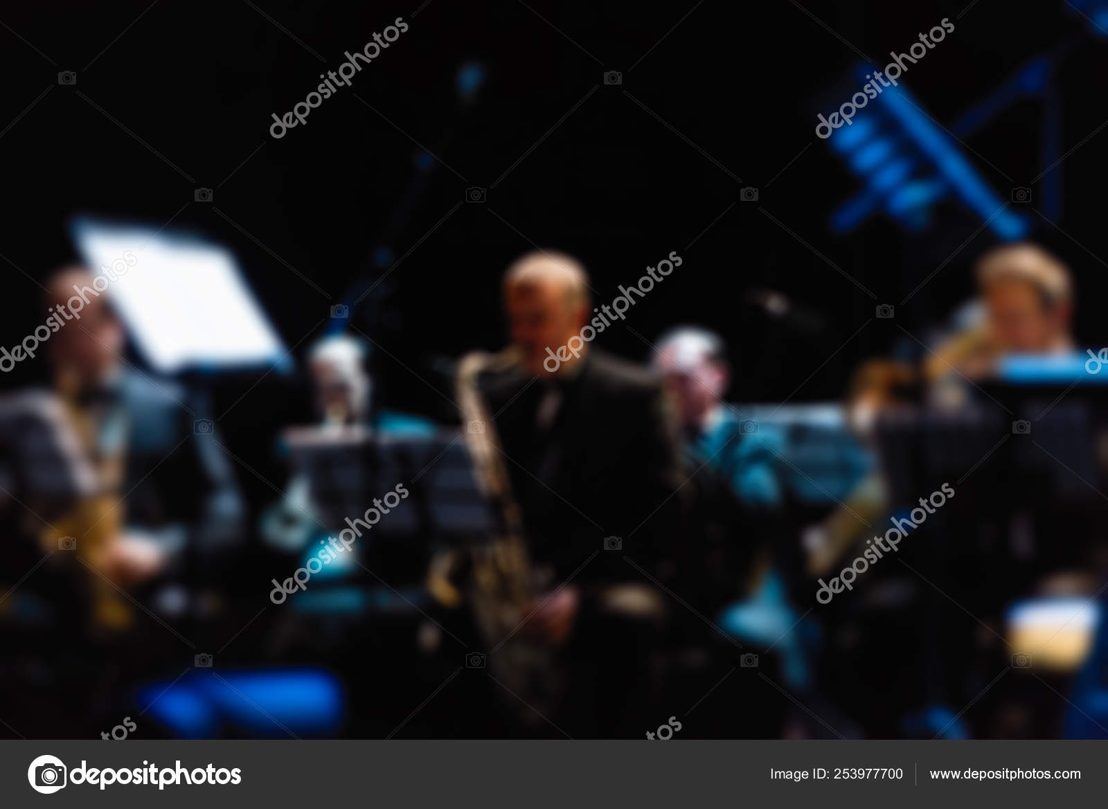 Jazz concert theme blur background Stock Photo by ©nikitabuida 253977700