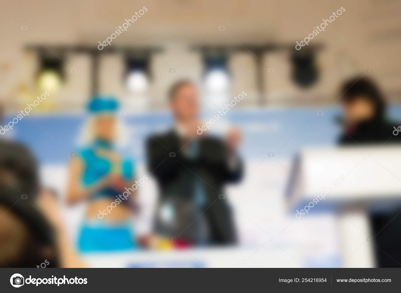 Sports world cup seeding ceremony theme blur background Stock Photo by ...