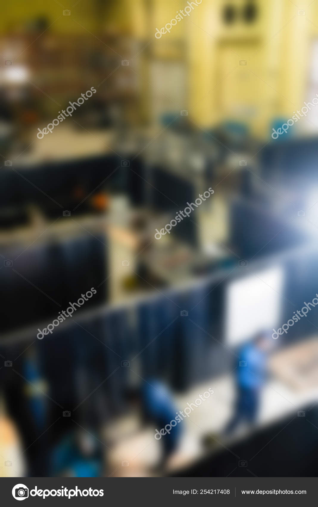 Industrial production factory theme blur background Stock Photo by ...