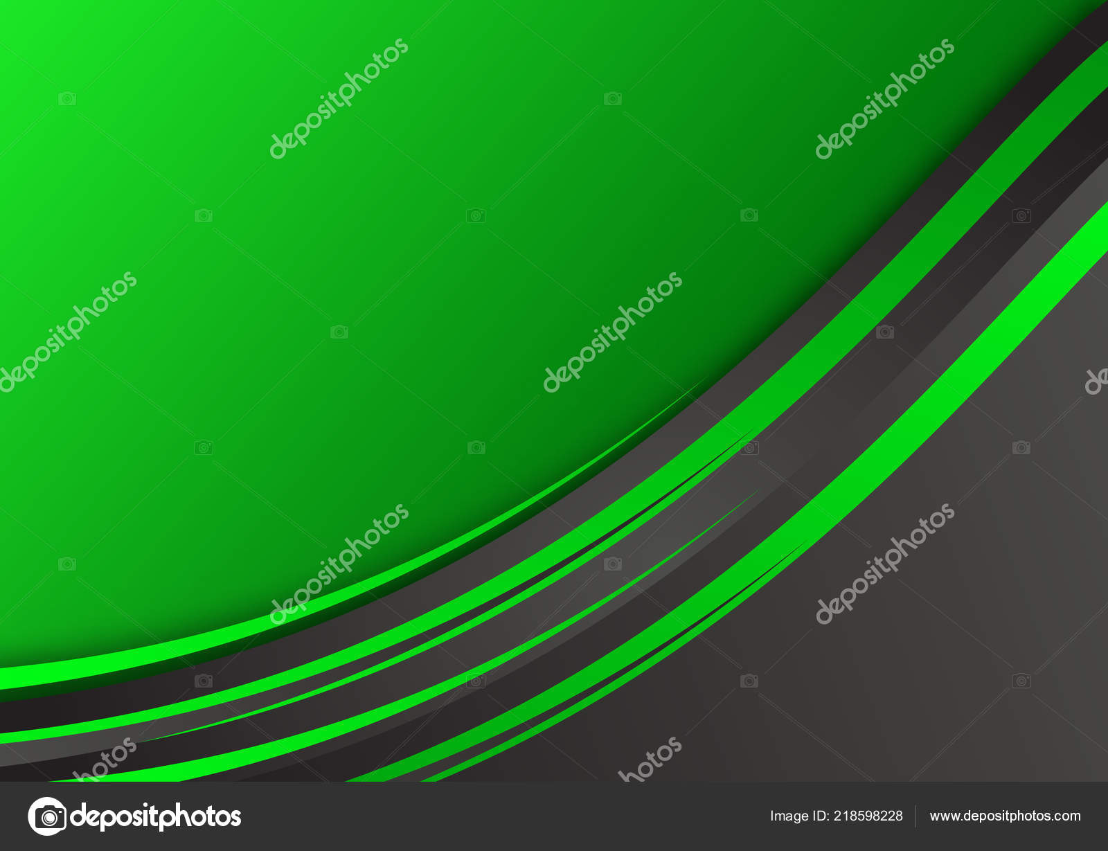 Green Black Geometric Abstract Vector Background Copy Space — Stock ...