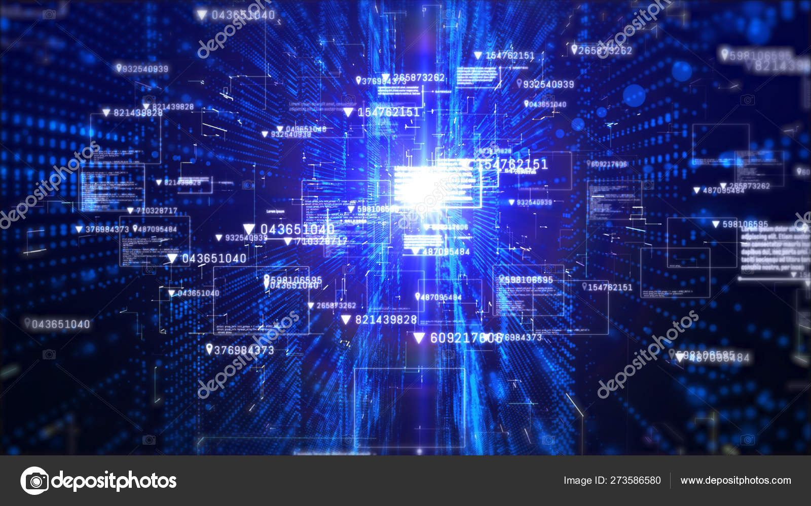 Hi-Tech digital display holographic information abstract backgro Stock ...