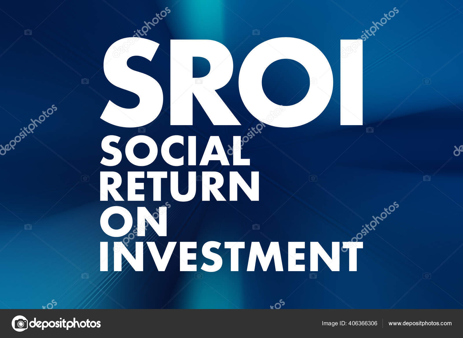 Sroi Social Return Investment Acronym Business Concept Background Stock ...