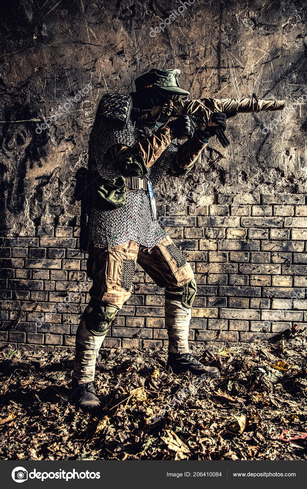 Post Apocalyptic Survivor World War Iii Soldier Global Nuclear Conflict ...