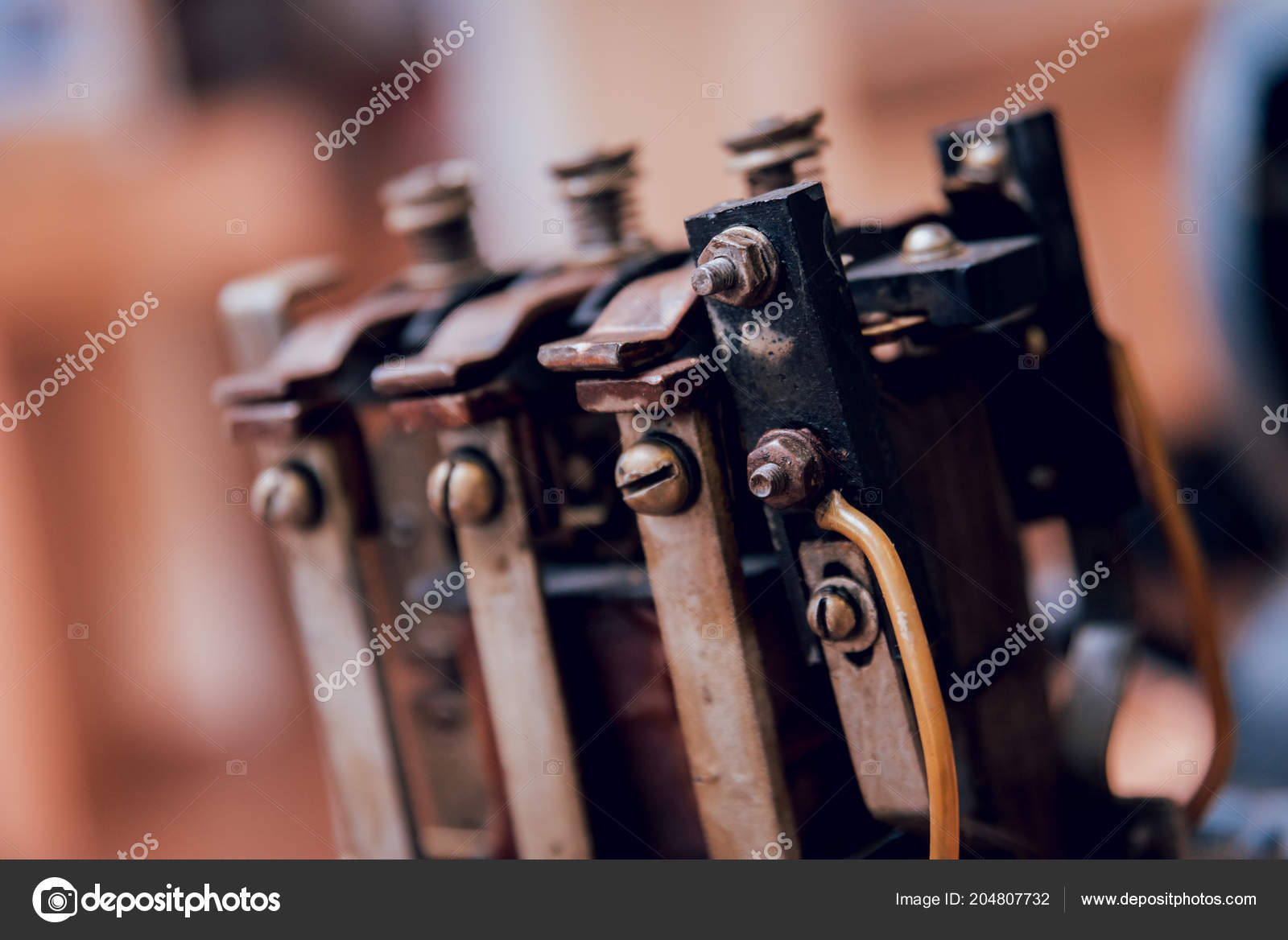 Retro Electrical Equipment Electricity Cable Electrical Installations ...