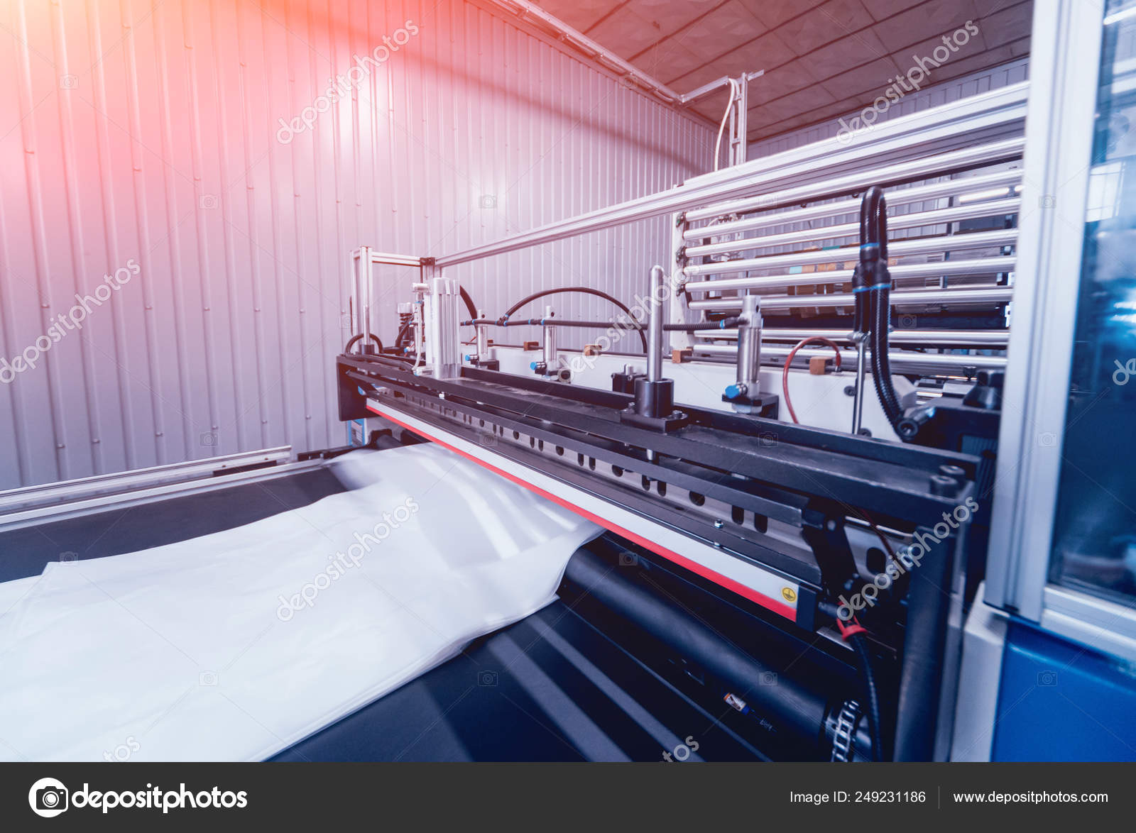 Modern Automated Production Line Factory Plastic Bag Manufacturing ...