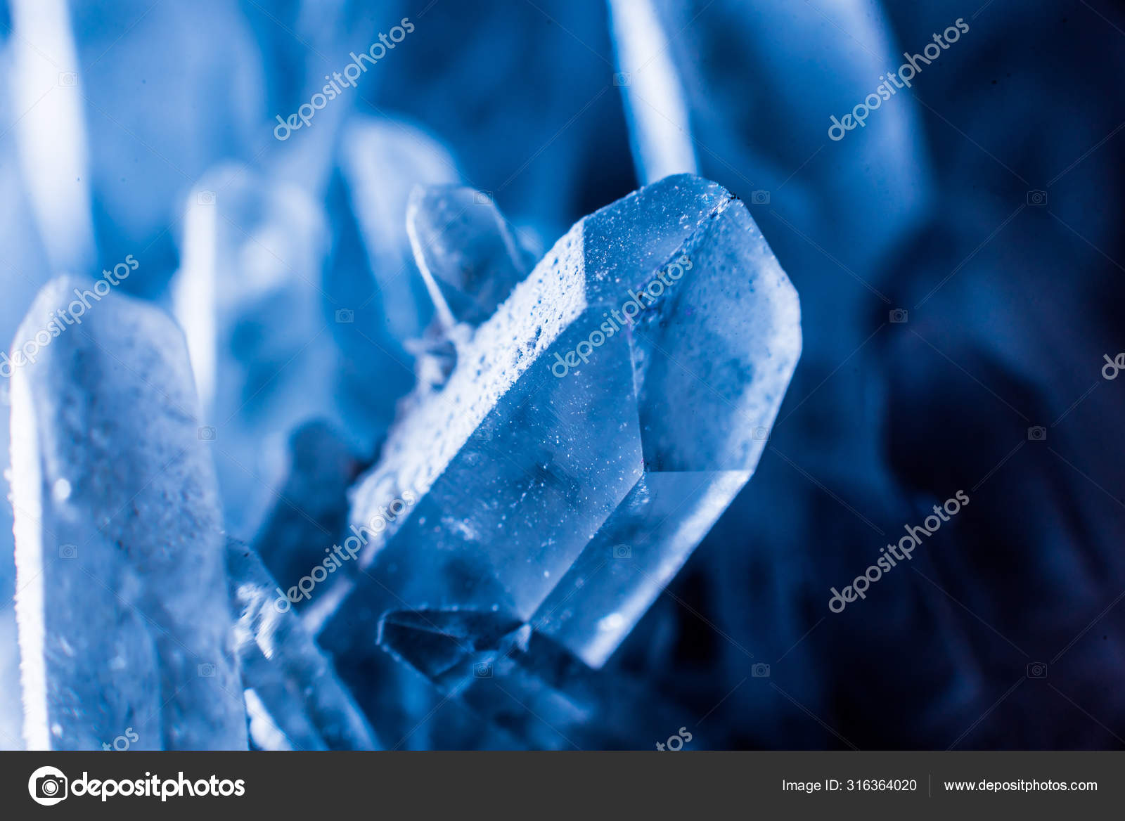 Blue Crystal Textured Surface Background — Stock Photo © Romaset #316364020