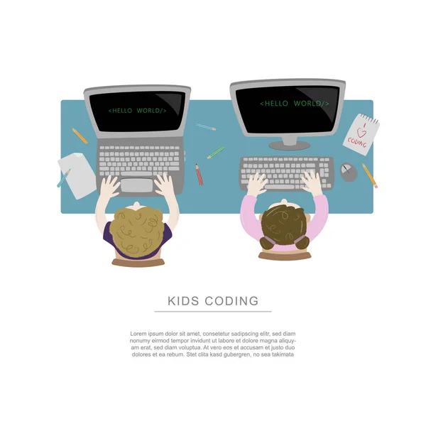 600 Kids coding Vector Images | Depositphotos