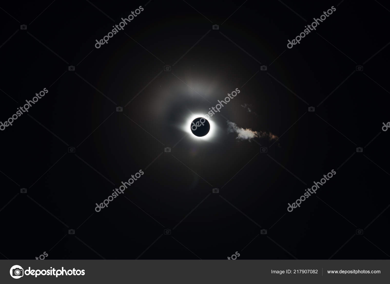 Full Solar Eclipse — Stock Photo © fotoskat #217907082
