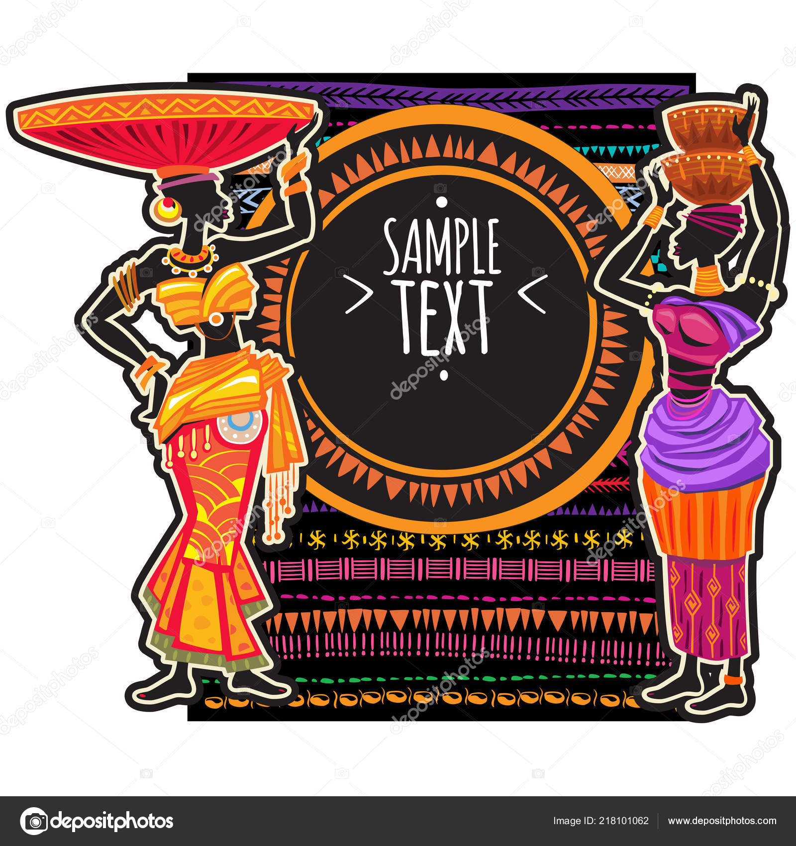 Ethnic Background Design Poster Card Invitation Placard Brochure Flyer ...