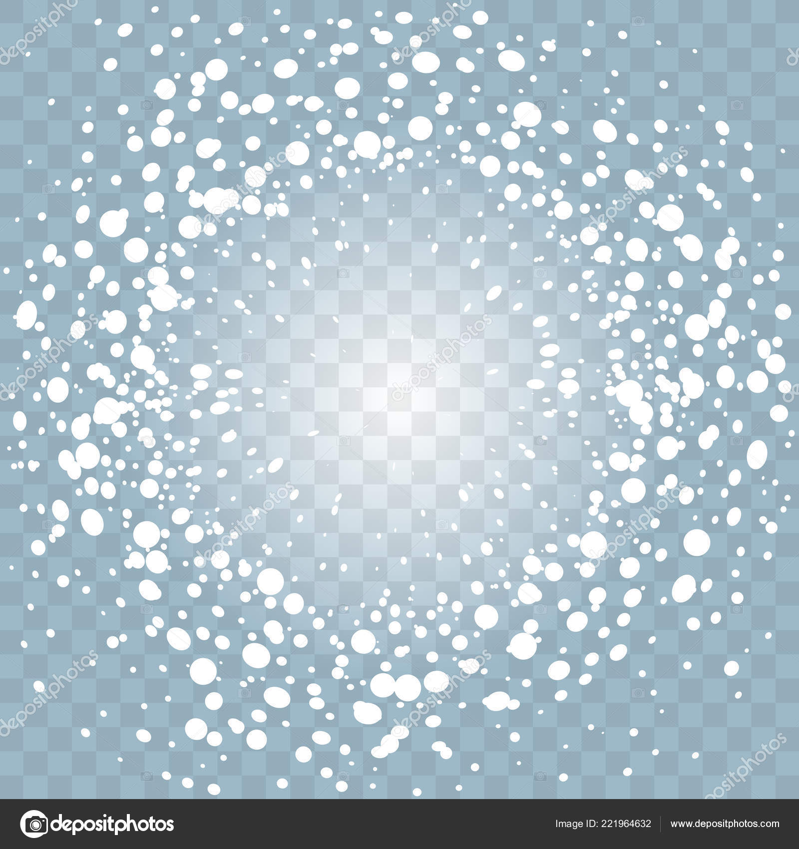 Frame Falling Snow Effect Design Element Winter Falling Snow Background ...