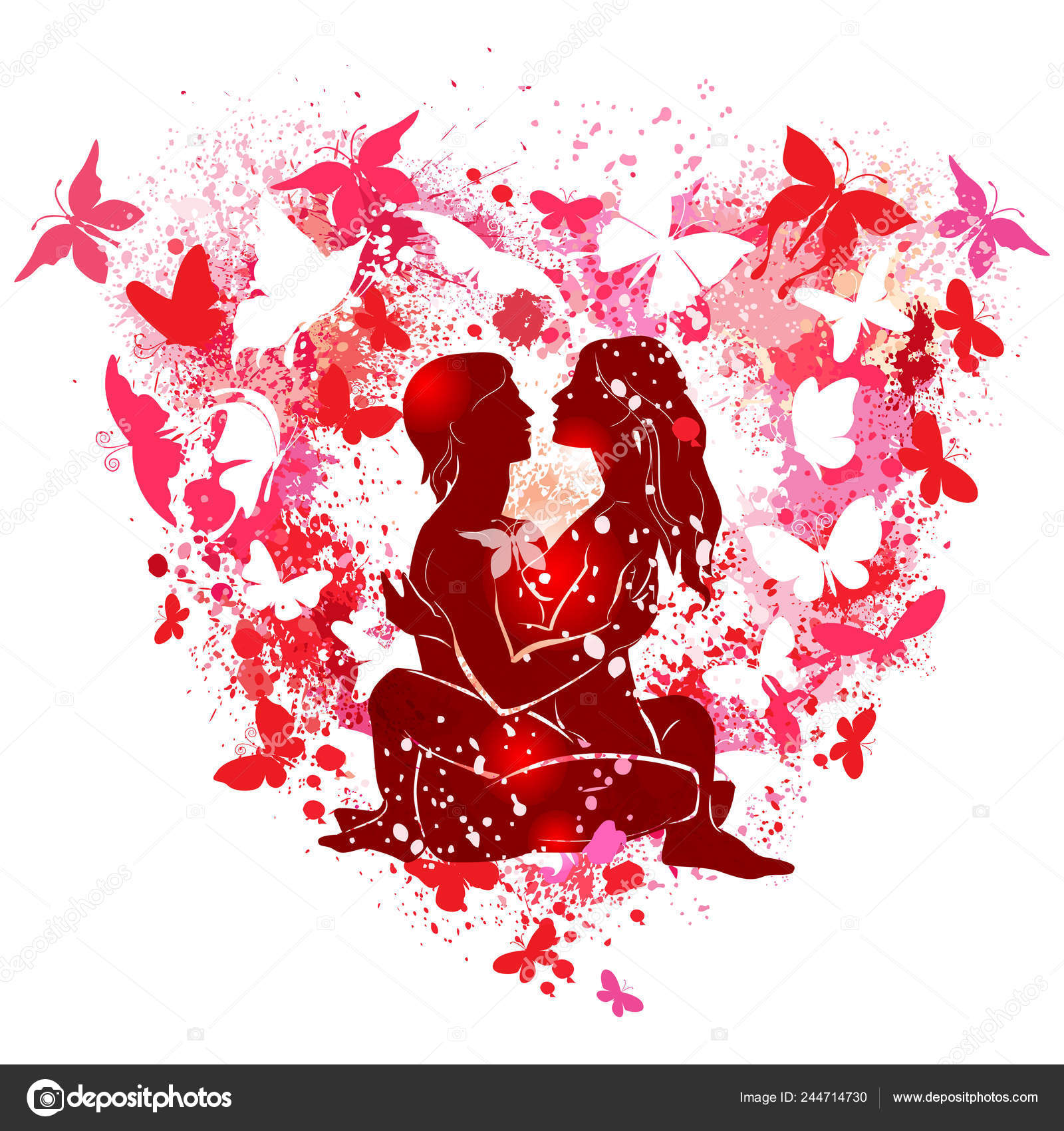 Hearts And Butterflies Backgrounds