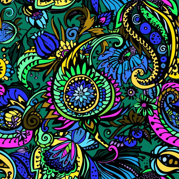 Textile Paisley Pattern — Stock Vector © Alfaolga 281211960