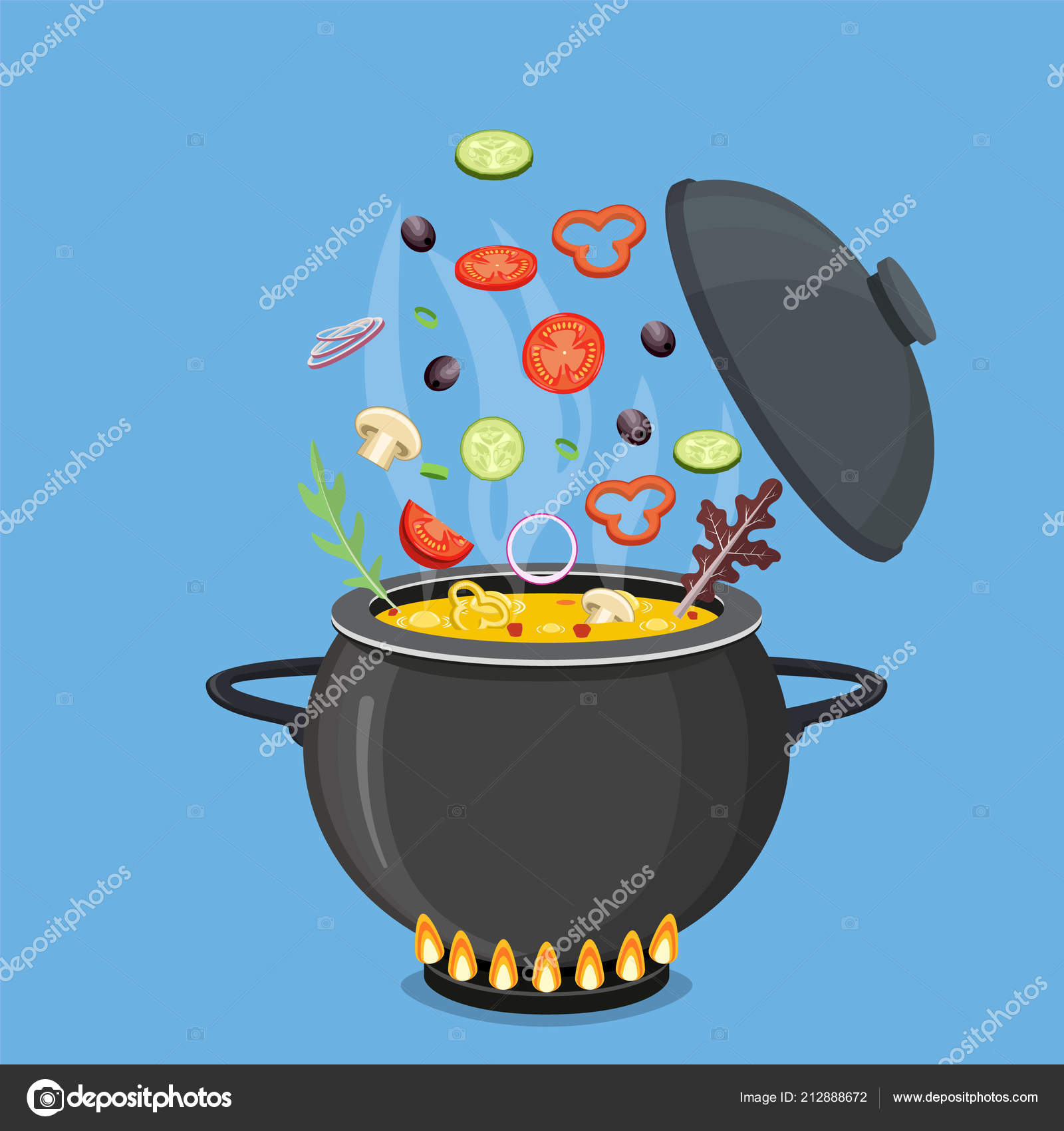 Cooking Pot Cartoon