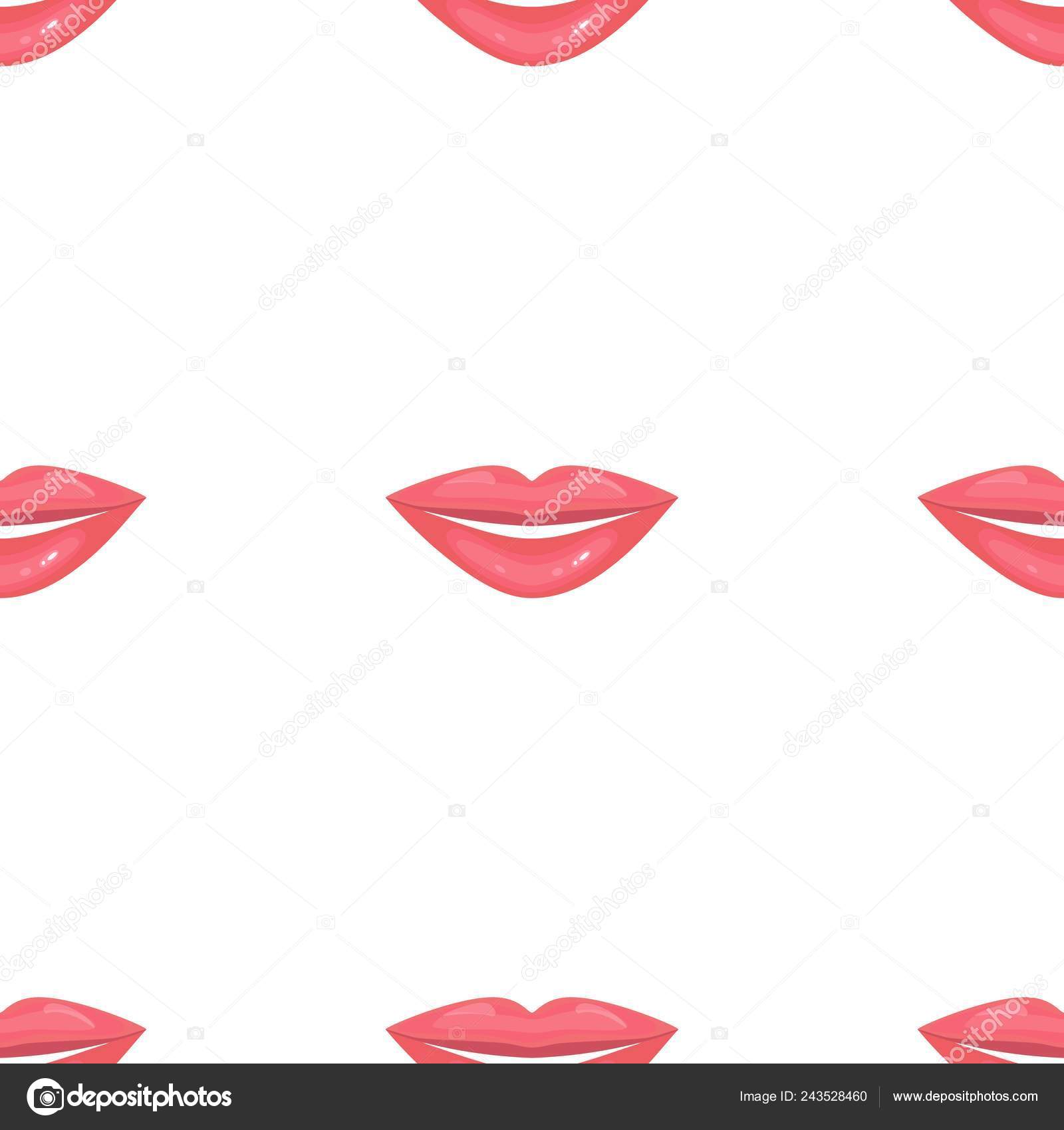 Patrón sin costuras de labios Vector de stock por ©drogatnev 243528460