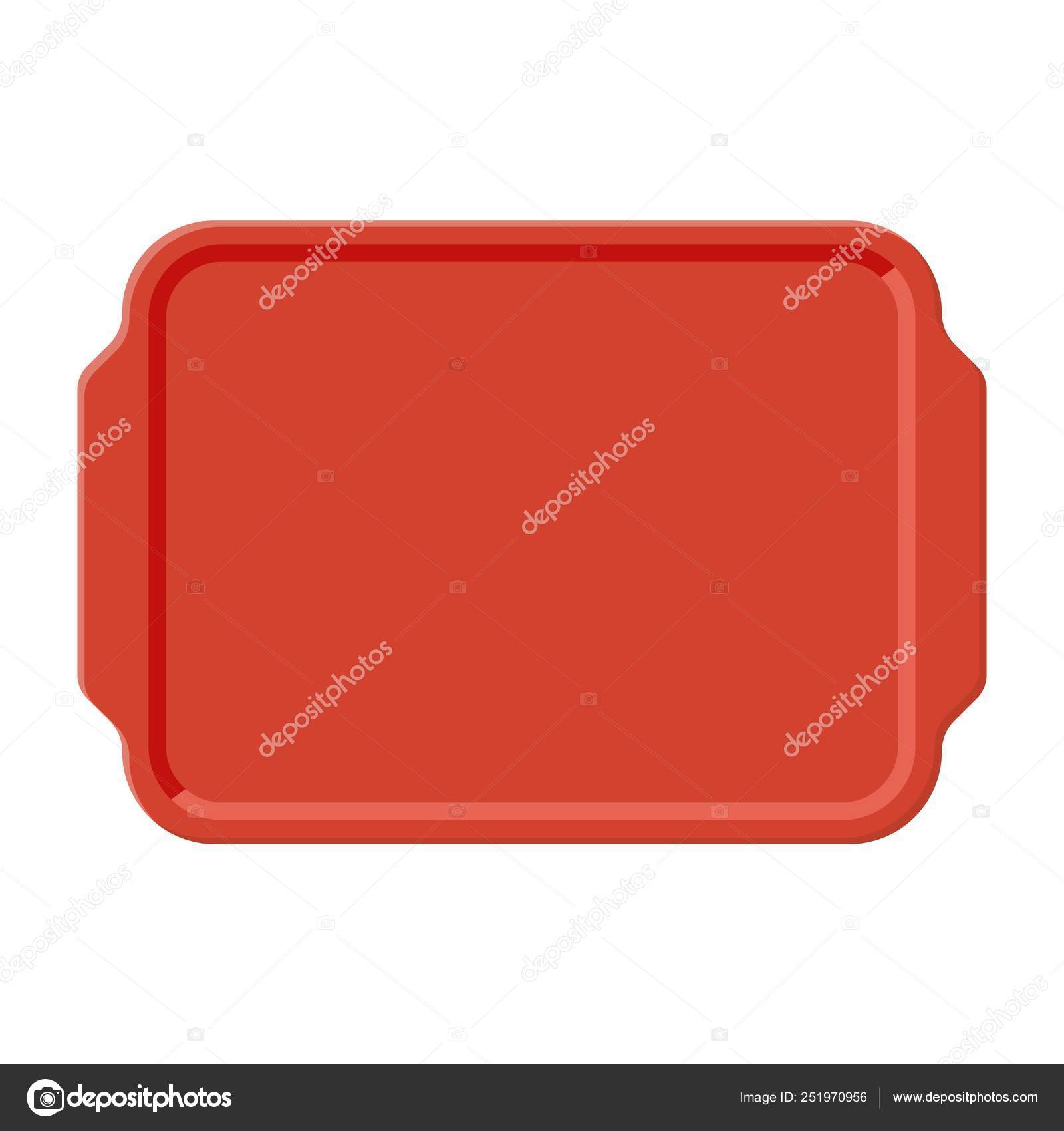 Top view of empty plastic tray, Stock Vector Image by ©drogatnev #251970956