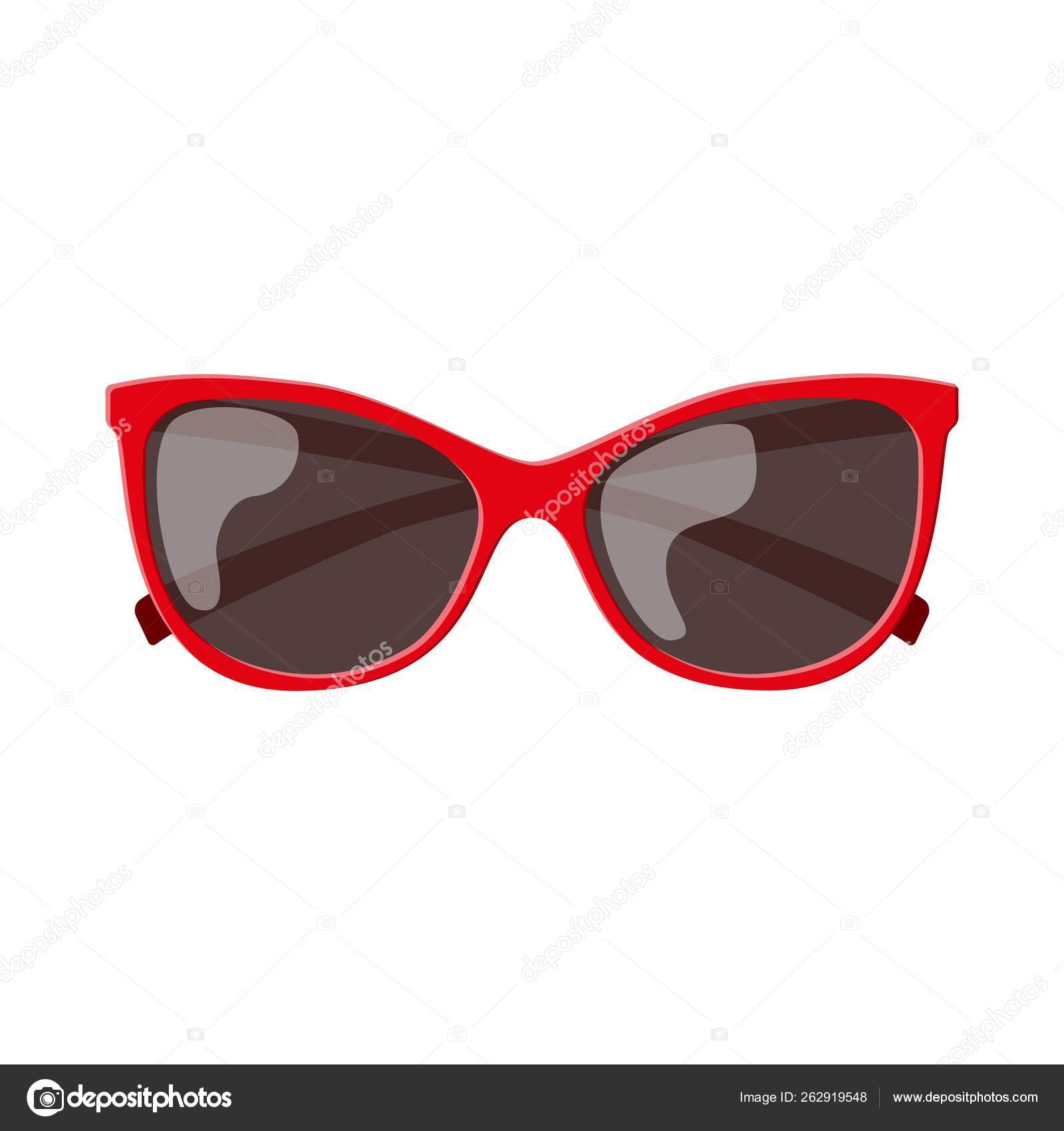Gafas de sol rojas Vector de stock #262919548 de ©drogatnev