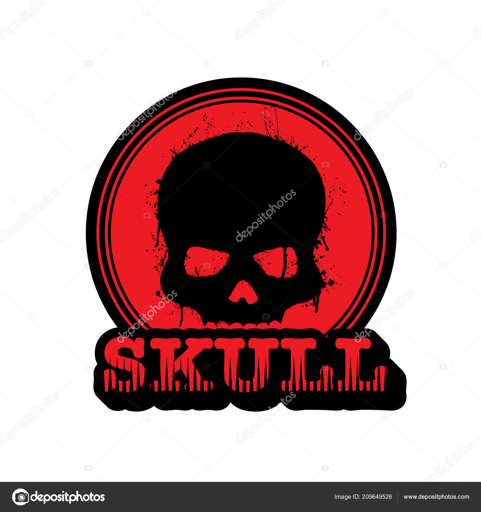 Red skull logo Stock Vector Image by ©longquattro #209649526