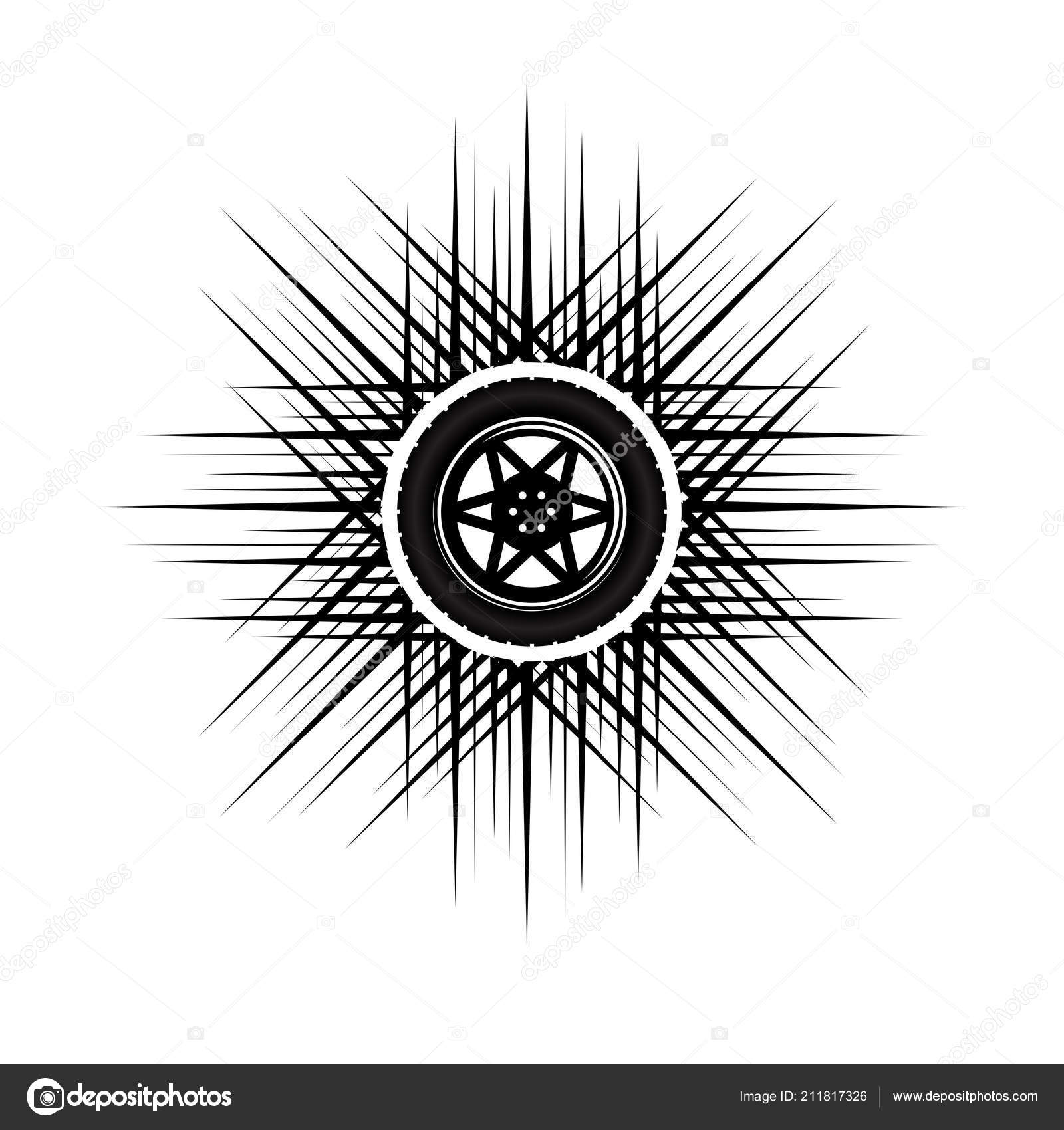 Logo rueda de coche Vector de stock por ©longquattro 211817326