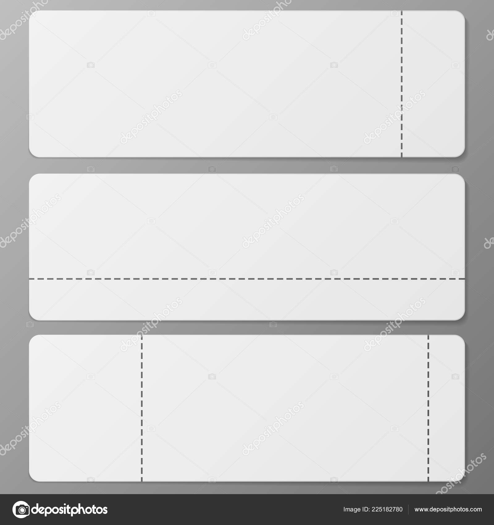 Three tickets set Stock Vector by ©longquattro 225182780