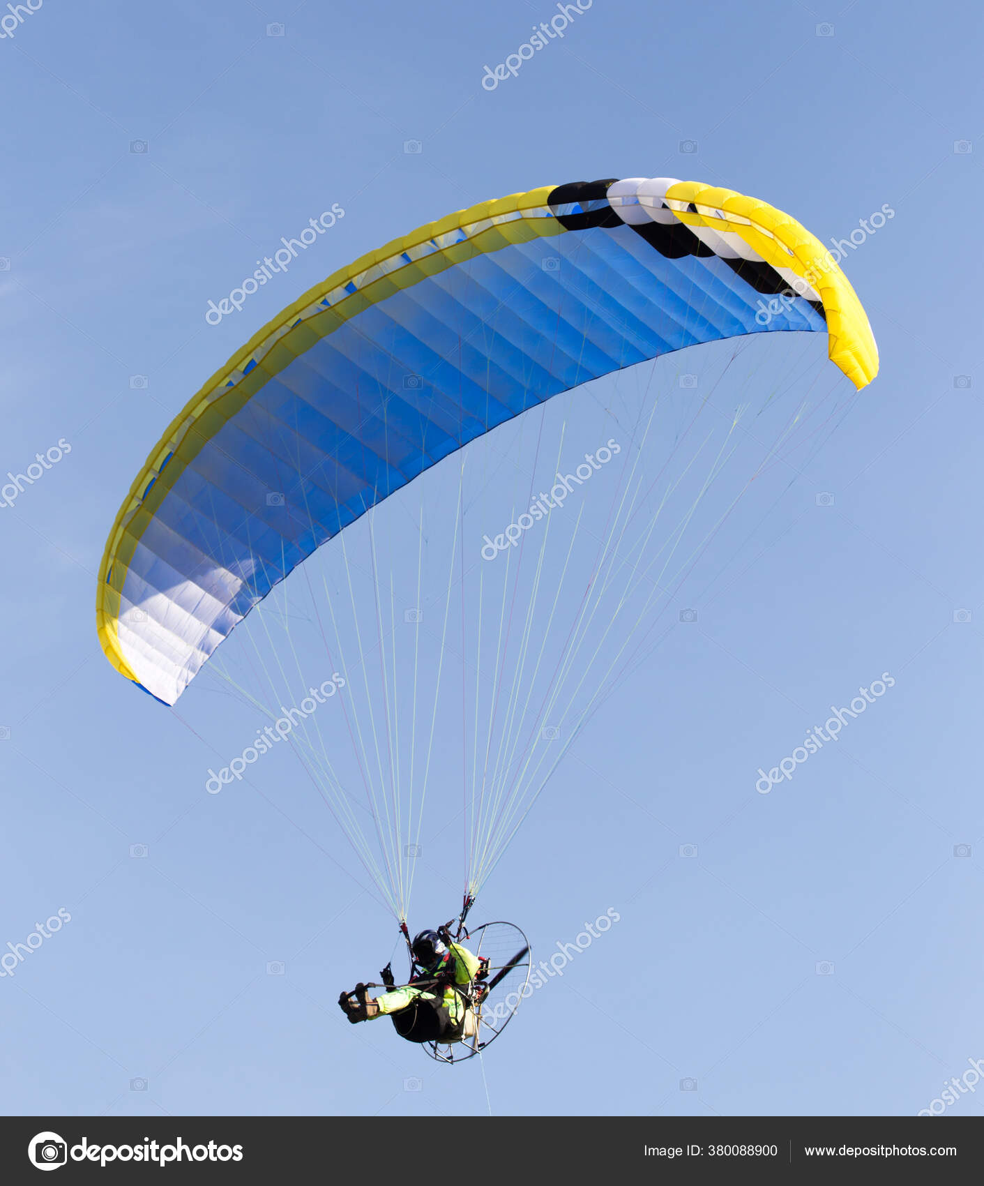 Parachute Sky Background Park Nature Stock Photo by ©schankz 380088900