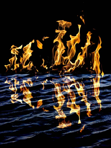 Fire on water Stock Photos, Royalty Free Fire on water Images ...
