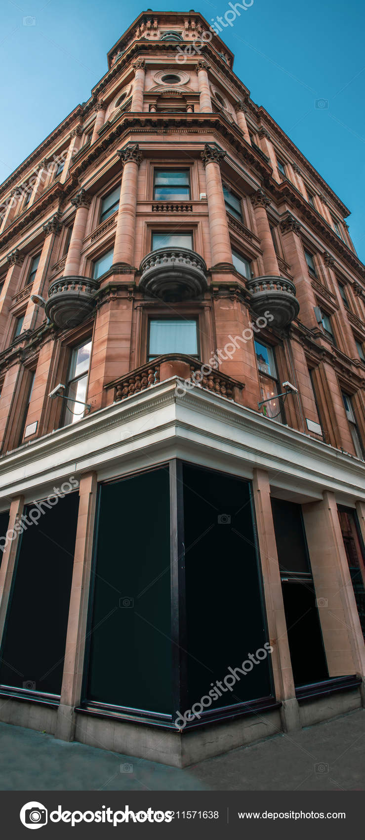 High Resolution Vertical Panorama Flagship High Street Department Store ...