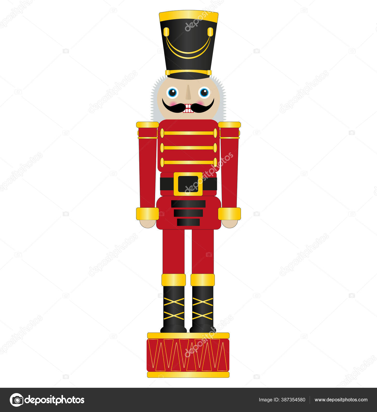Nutcracker Vector Image Dabbing Nutcracker Elements Set Vector