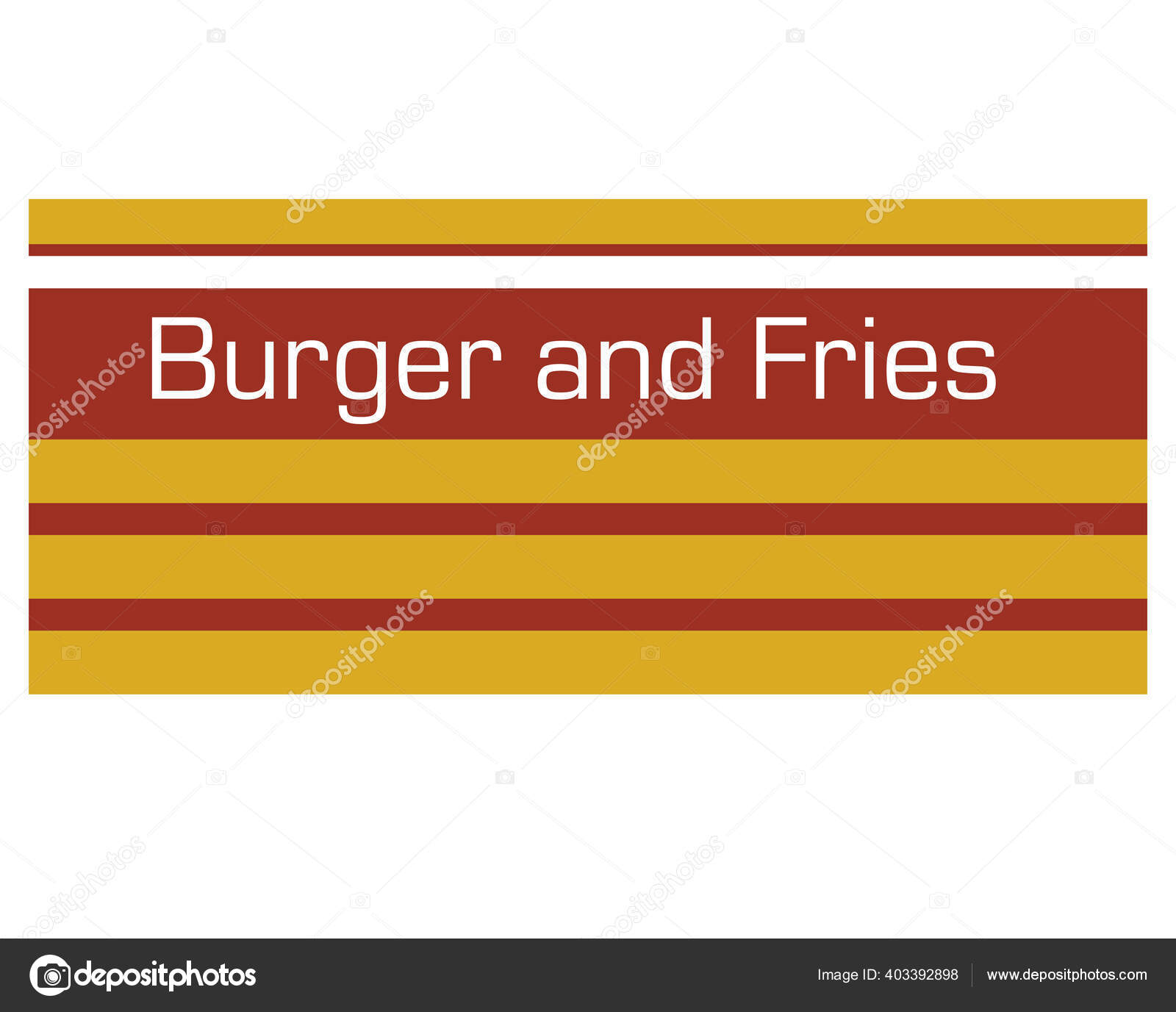Burger Fries Vector Graphic White Background Stock Vector Image by ...