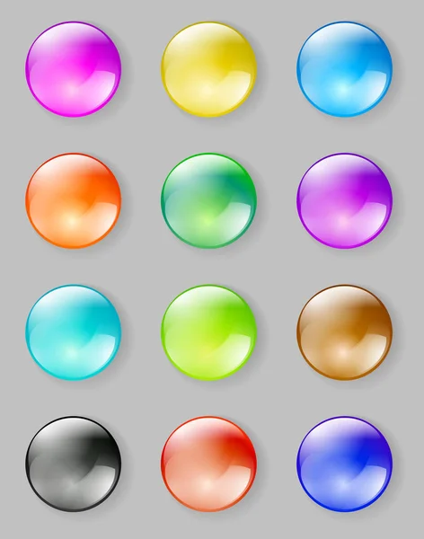 18,872,774 Glass buttons Vector Images | Depositphotos