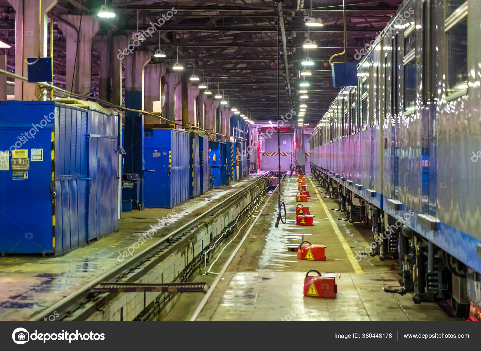 Subway train metro depot — Stock Photo © toxawww #380448178