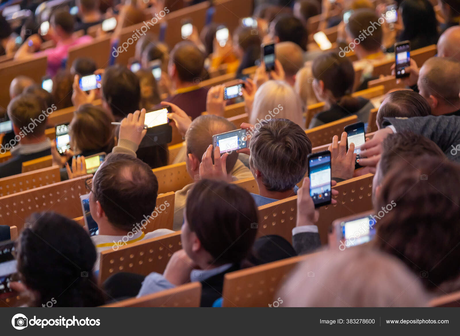 Business conference attendees sit and listen — Stock Photo © toxawww ... Business conference attendees sit and listen — Stock Photo © toxawww ...