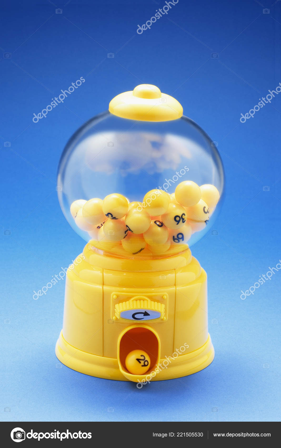Lottery Number Balls Bubblegum Machine Stock Photo by ©newlight 221505530