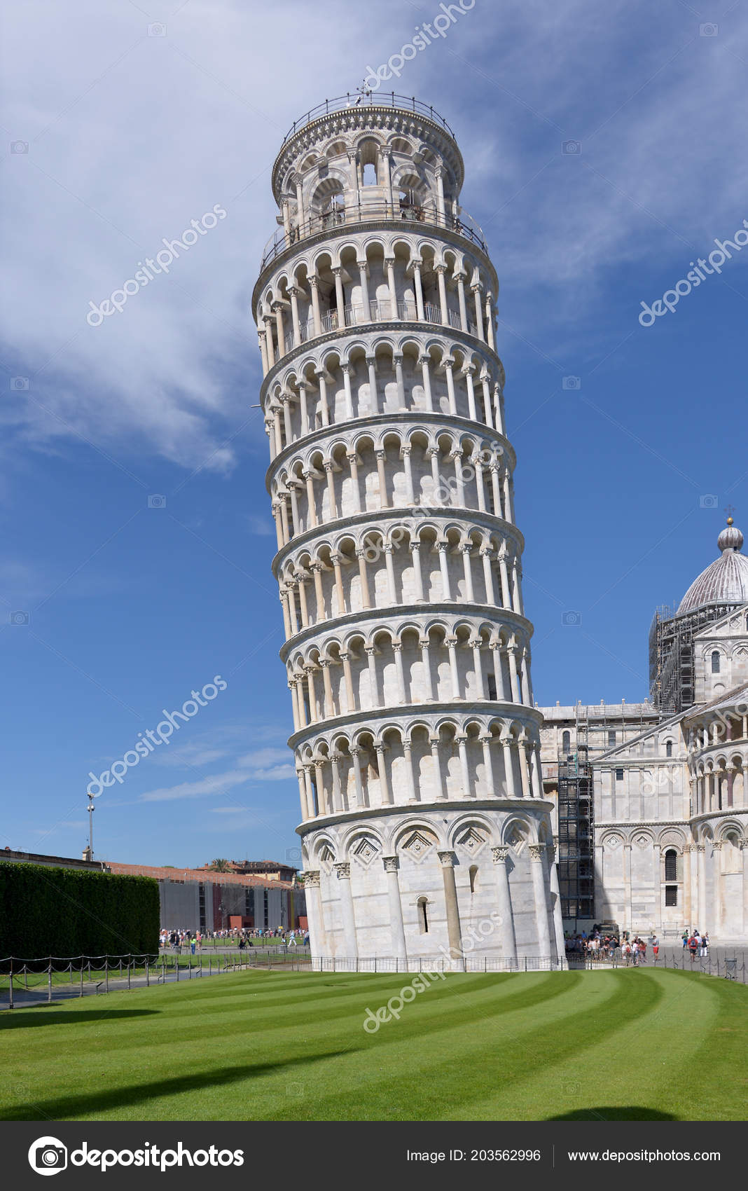 Famous Leaning Tower Pisa Torre Pendente Pisa Italian City Tuscany ...