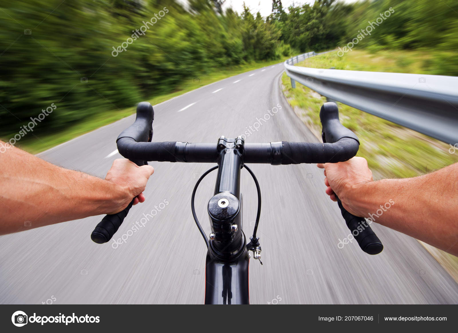 Road Cycling Wide Angle Speed Shoot Exclusive Images — Stock Photo ...