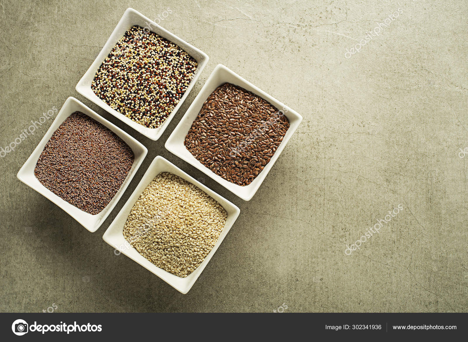 Mixed Healthy Seeds Stock Photo by ©photodesign 302341936