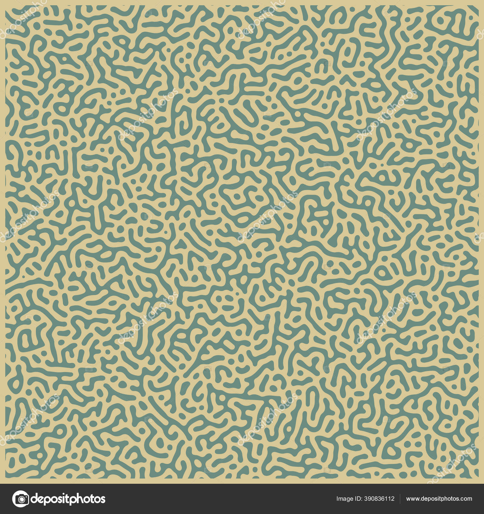 Monochrome reaction diffusion seamless pattern. Stock Vector Image by ...