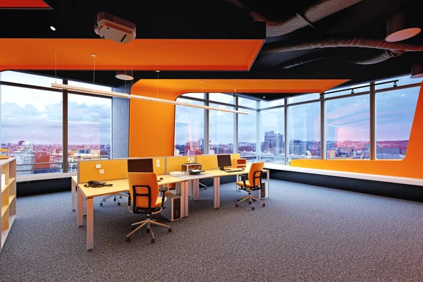 Orange Office Design