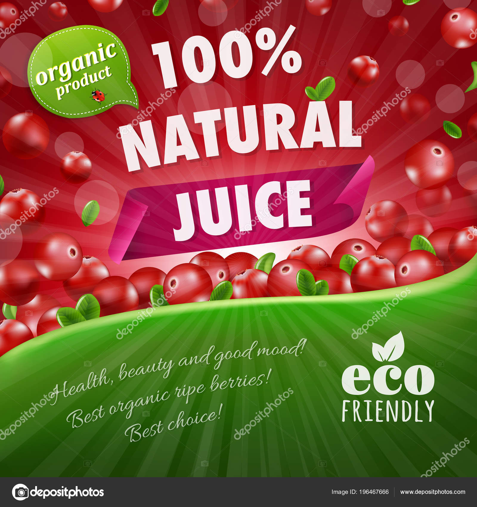 Red Cranberries Border Illustration Gradient Mesh Vector Illustration ...