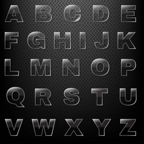 Black Wooden Background With Alphabet, Vector Illustration Stock Vector ...