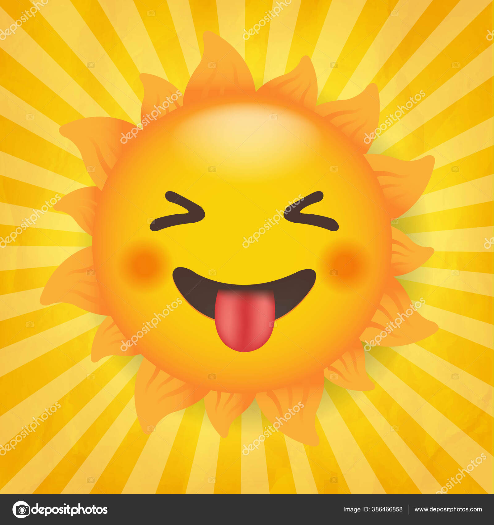 Sol amarillo con fondo aislado del estallido del sol Vector de stock ...