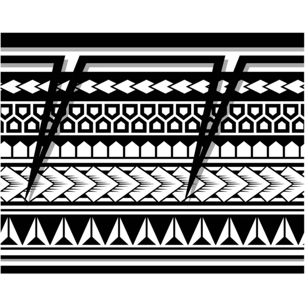 Polynesian Tattoo Sleeve Pattern Vector Samoan Sketch Forearm Foot ...