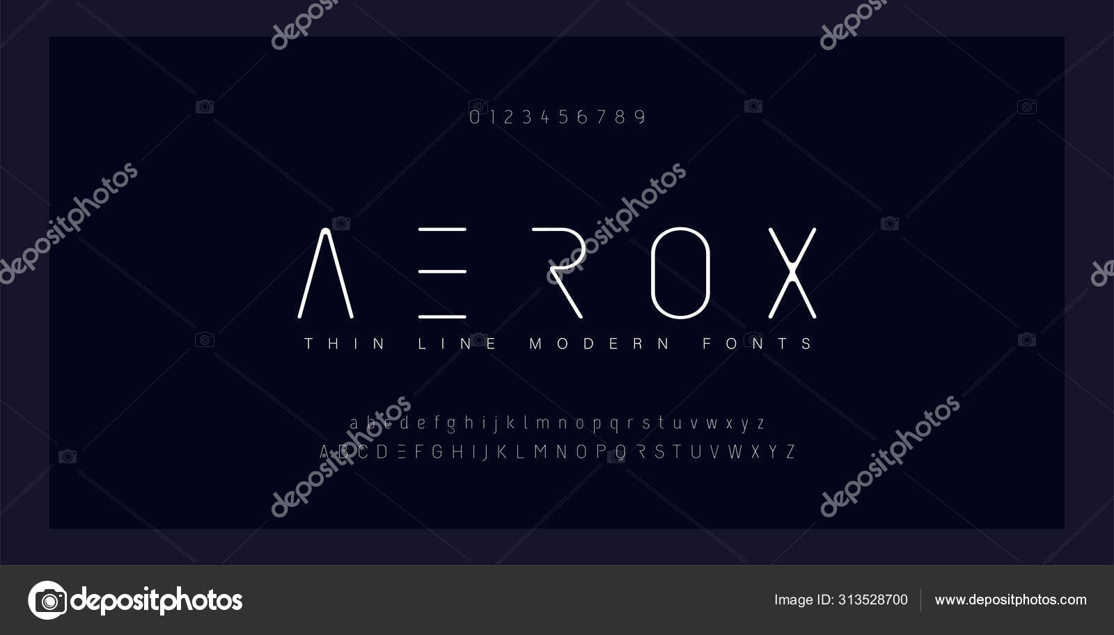 Modern Fonts Alphabet