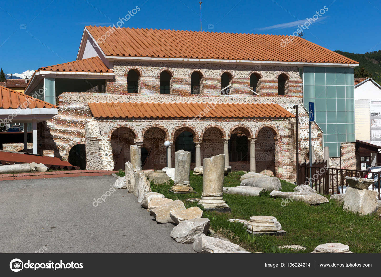 Ruins Episcopal Complex Basilica Town Sandanski Bulgaria Stock Photo by ...