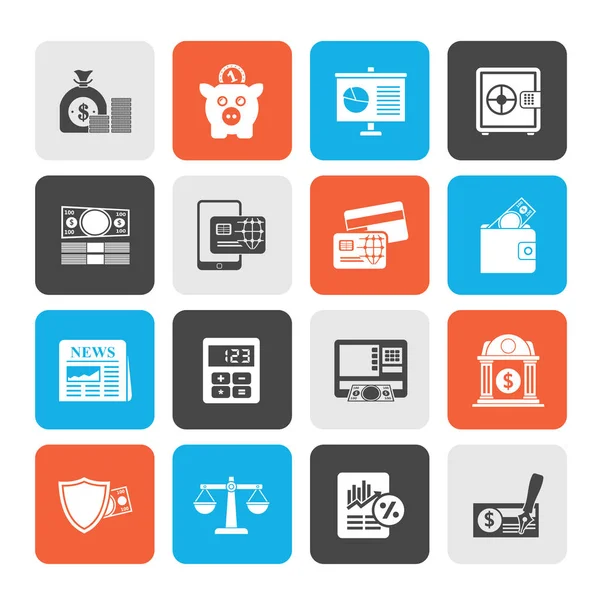 Banking and financial services icons — Stock Vector © stoyanh #110104140