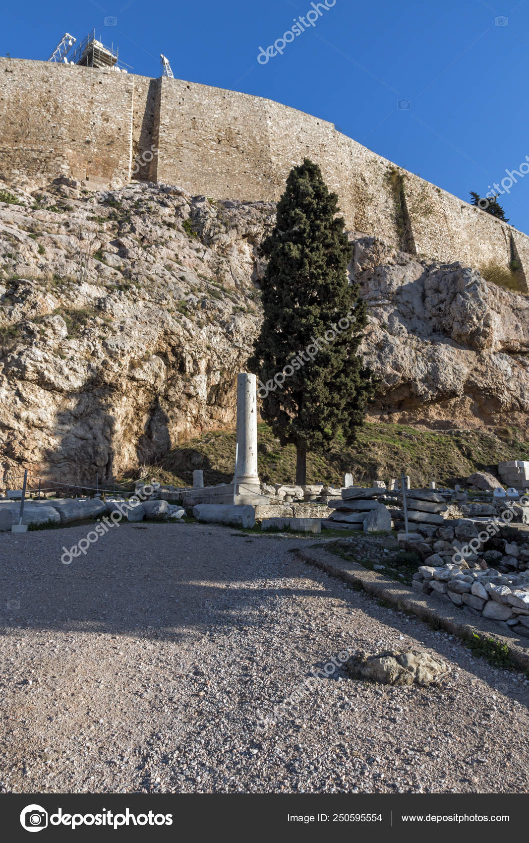 Ancient Ruins Acropolis Athens Attica Greece Stock Photo by ©stoyanh ...