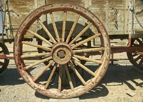 Rustic Wagon Wheel — Stock Photo © woodkern #2876265