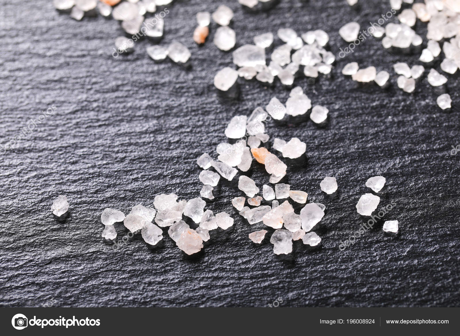 Coarse Grain Himalayan Salt Black Slate Stock Photo by ©ajafoto 196008924