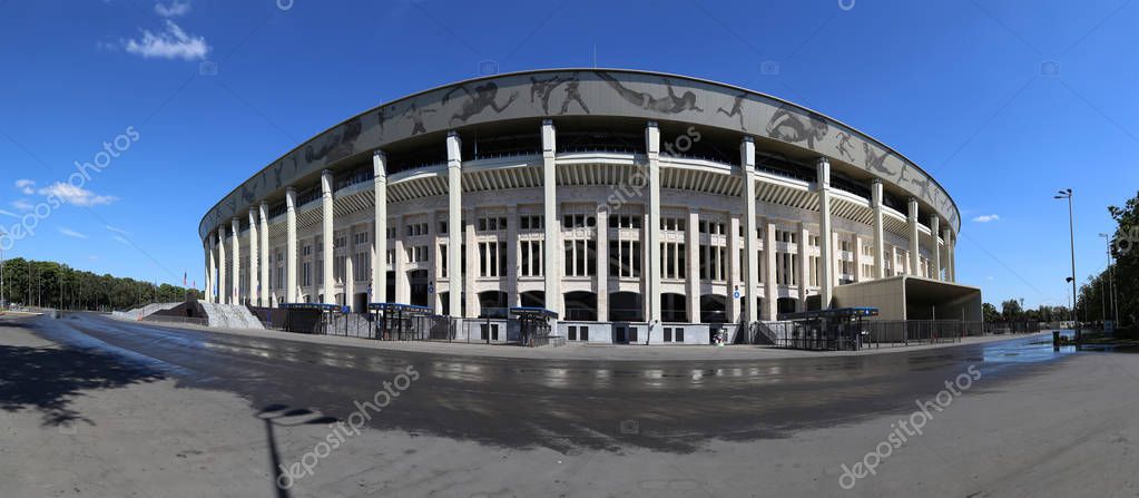 MOSC , RUSIA 10 DE AGOSTO DE 2018: Mosc gran estadio deportivo (Estadio) Luzhniki Complejo Ol ...